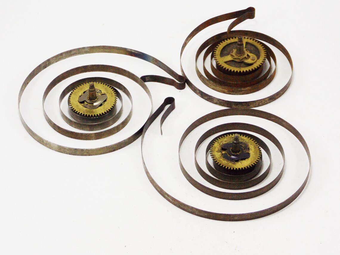 Components clock springs alarm clock parts mechanism clock | Etsy