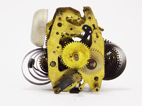 Mechanism clock repair alarm clock gears brass steampunk clock | Etsy