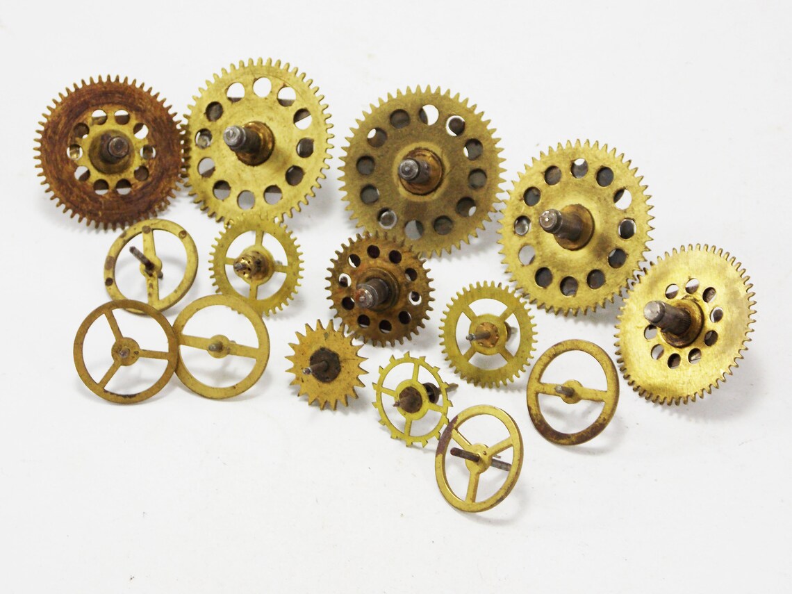 Clock parts clock gears movement clock repair mechanism clock | Etsy