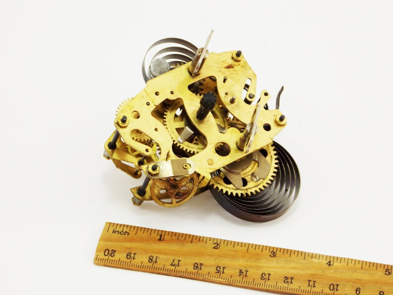 Brass Mechanism Clock Parts Gears Brass Clock Balance Alarm Clock ...