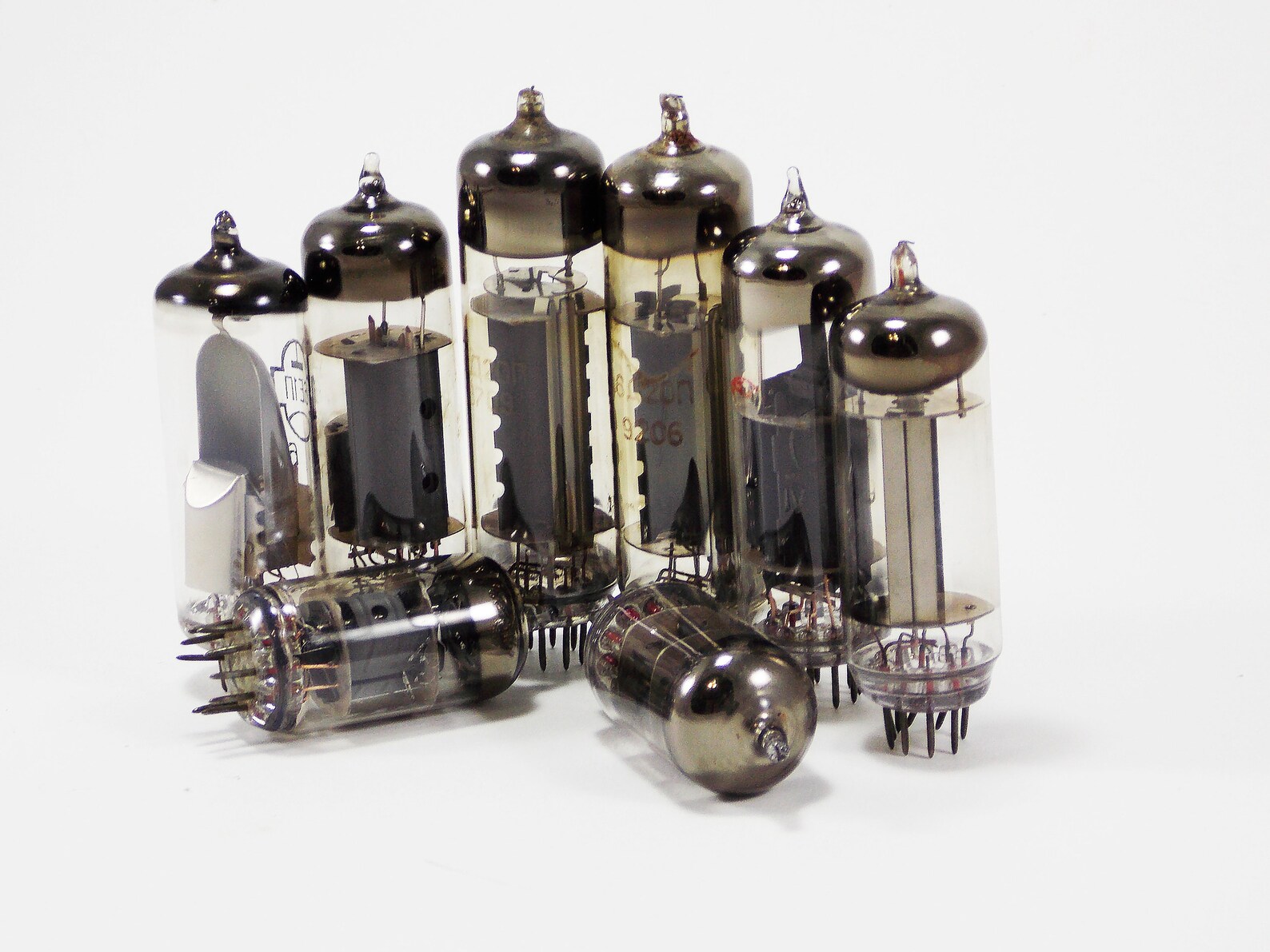Glass Lamp Radio Parts Vacuum Tubes Electronic Number Found Art Mixed ...