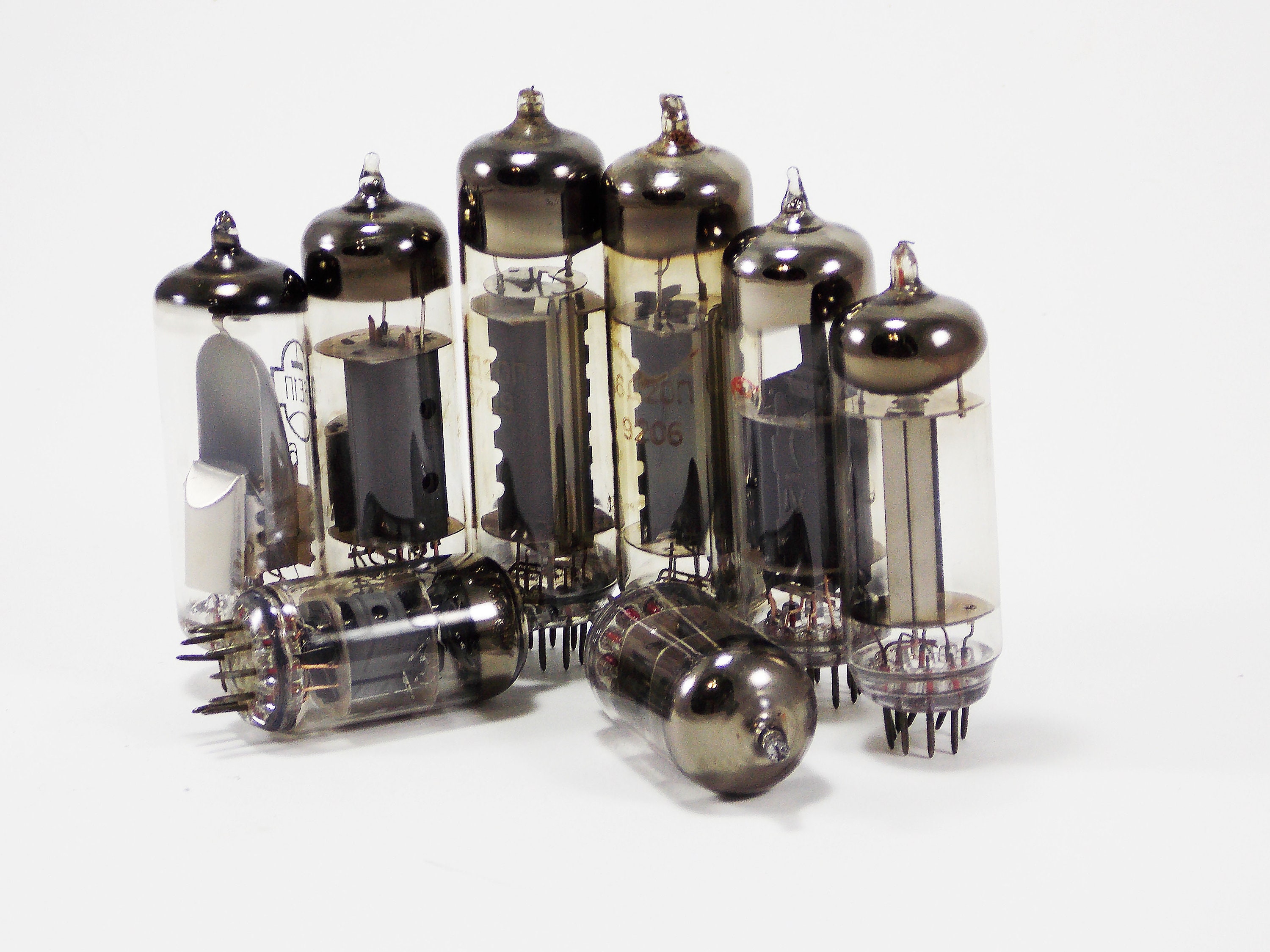 Glass Lamp Radio Parts Vacuum Tubes Electronic Number Found Art Mixed ...