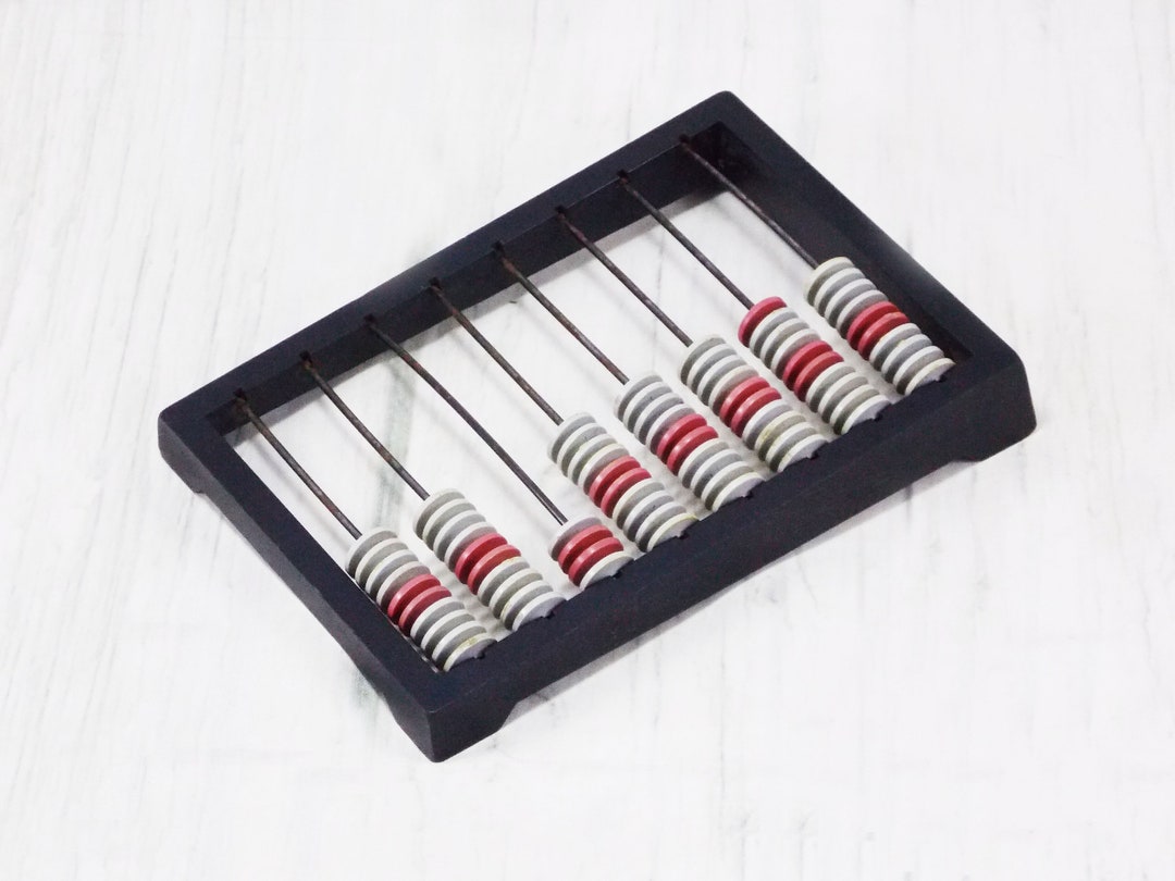 Abacus Kids 150 Cm Computer Old School Calculator Counter Wall Rustic ...