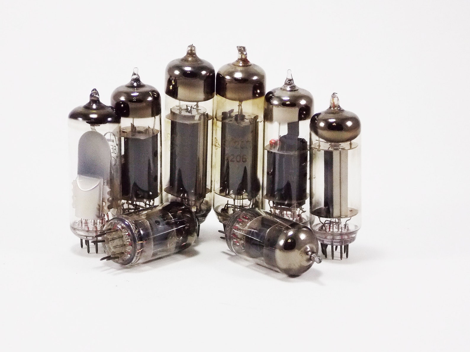Glass Lamp Radio Parts Vacuum Tubes Electronic Number Found Art Mixed ...