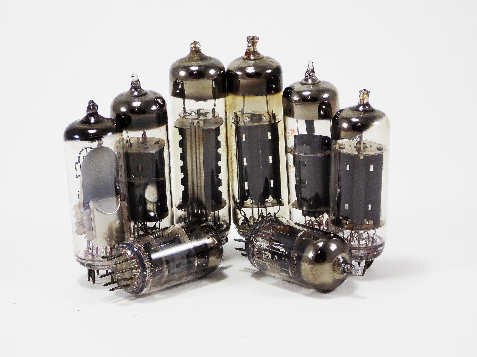 Glass Lamp Radio Parts Vacuum Tubes Electronic Number Found Art Mixed ...