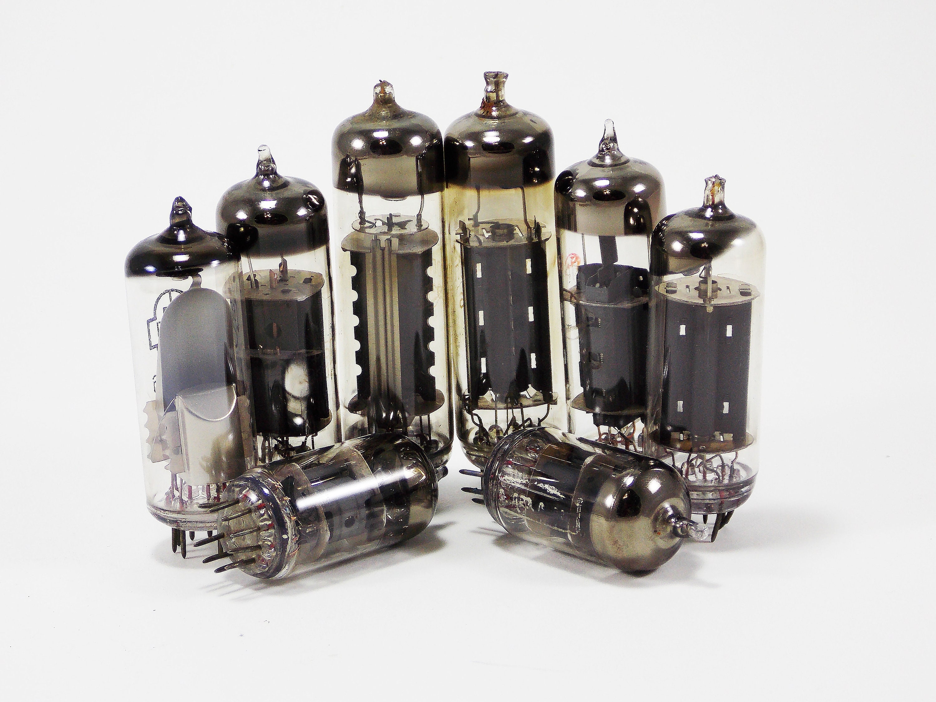 Glass Lamp Radio Parts Vacuum Tubes Electronic Number Found Art Mixed ...