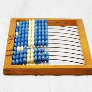 Old Abacus Wood Beads Plastic Abacus Kids Toy Unique Abacus Computer ...