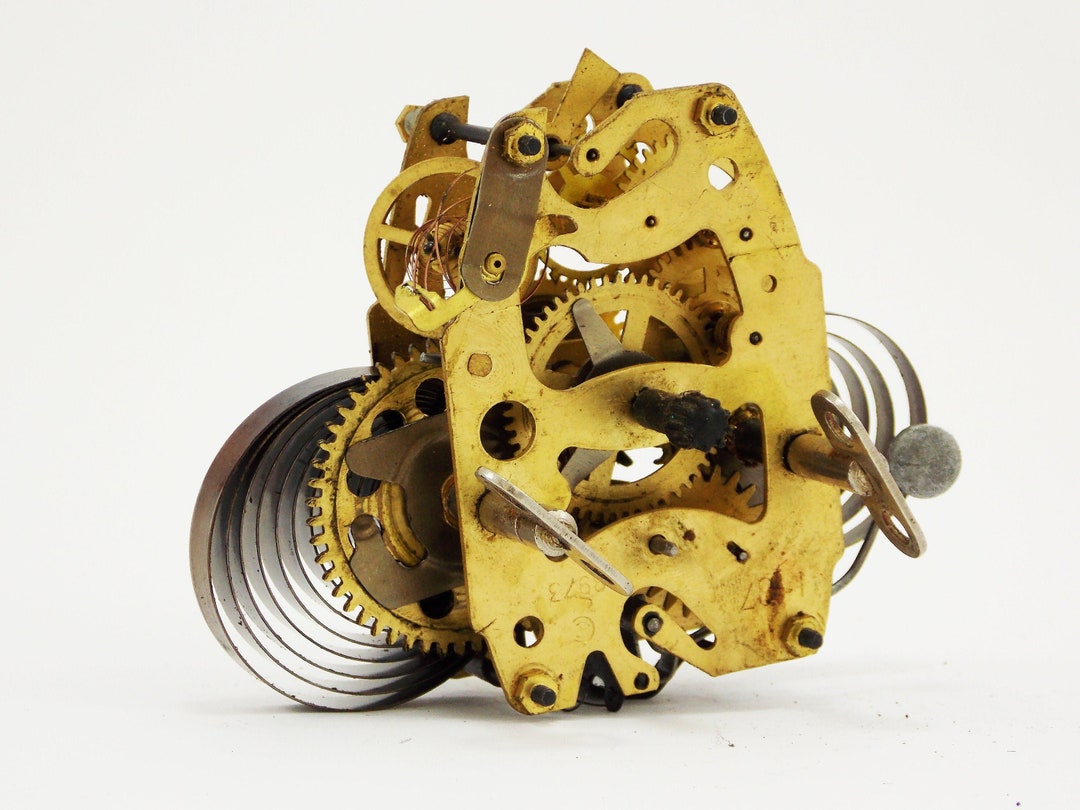 Brass Mechanism Clock Parts Gears Brass Clock Balance Alarm Clock ...