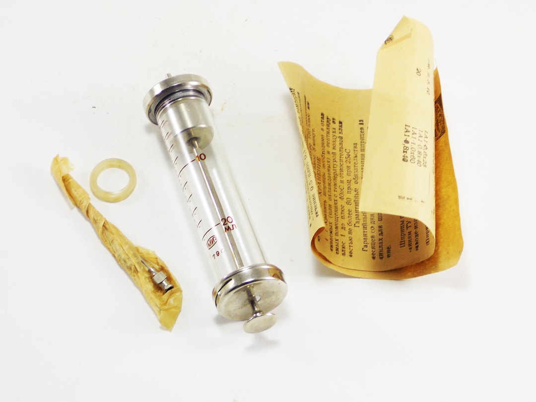 Glass Syringe Needle Medical Syringe Injection Instrument - Etsy