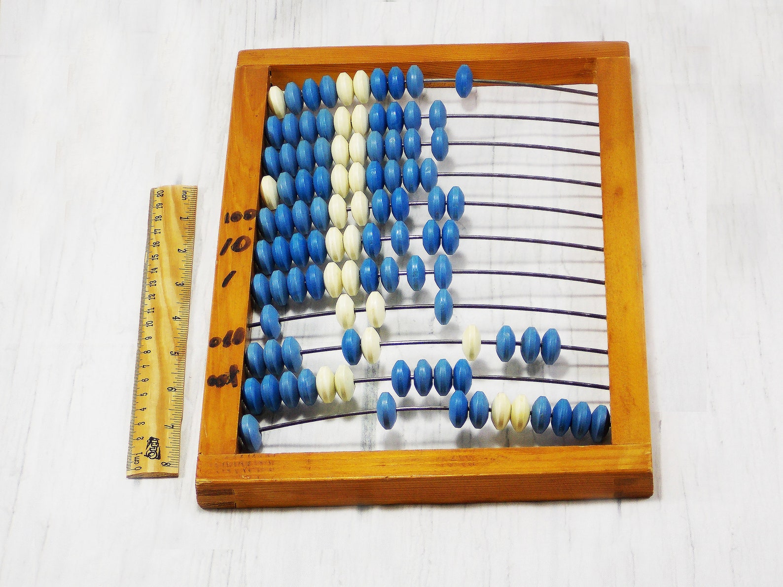 Old Abacus Wood Beads Plastic Abacus Kids Toy Unique Abacus Computer ...
