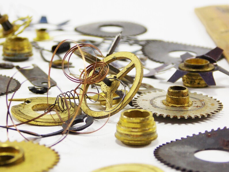 Clock gears brass mechanism clock repair movement clock parts | Etsy