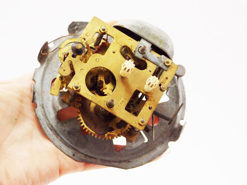 Movement clock parts alarm clock repair brass mechanism clock | Etsy