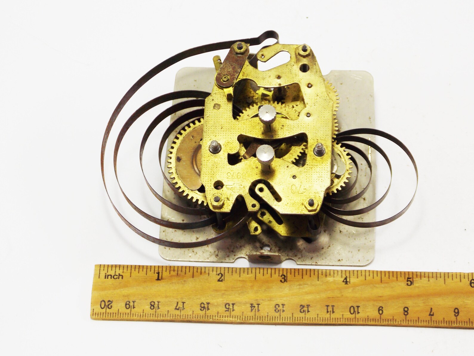 Clock Parts Clock Gears Brass Plate Mechanism Clock Repair Alarm Clock ...
