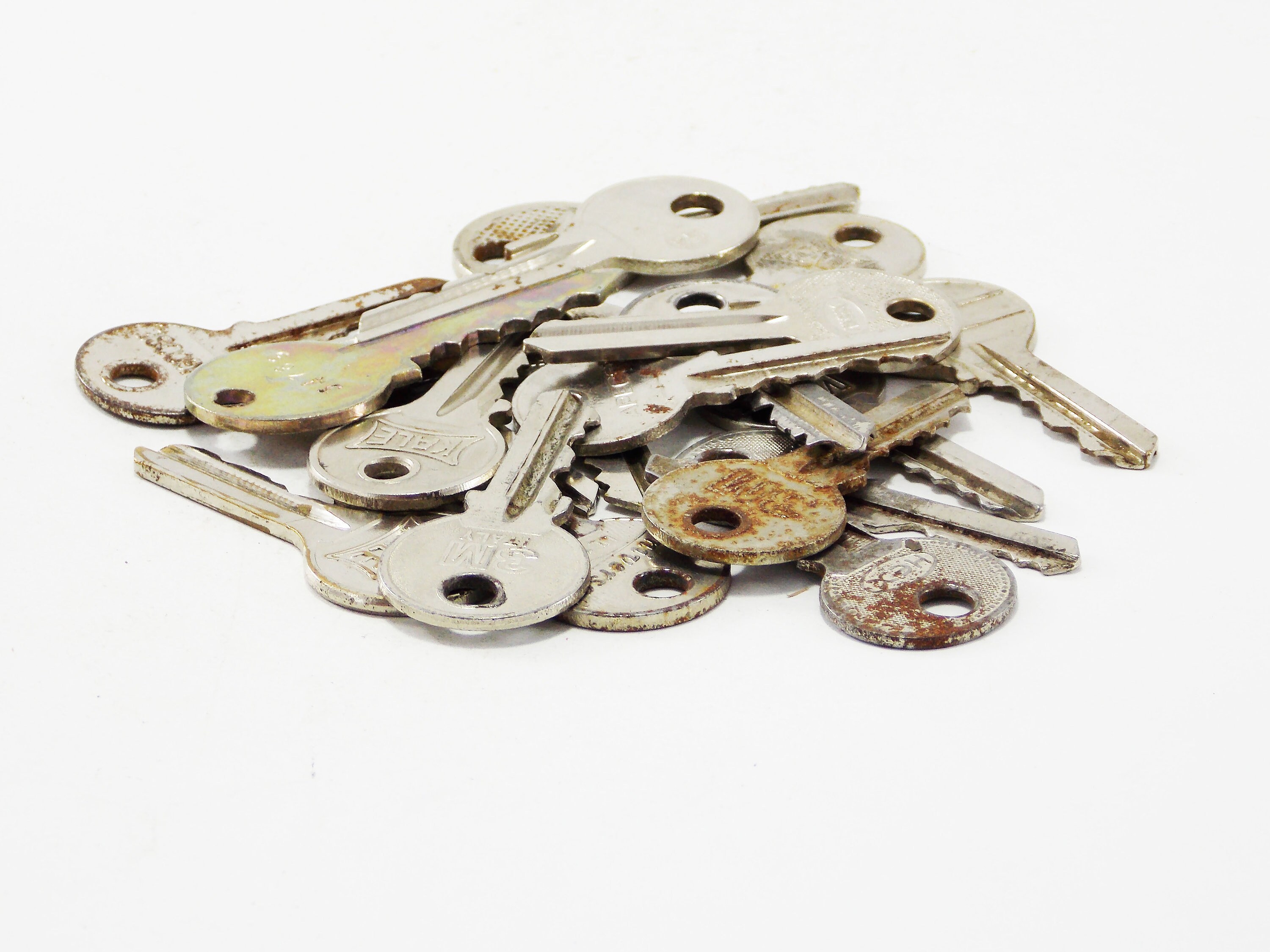 Skeleton Keys Steampunk Decor Pendant Jewelry Supplies Small Keys Iron ...