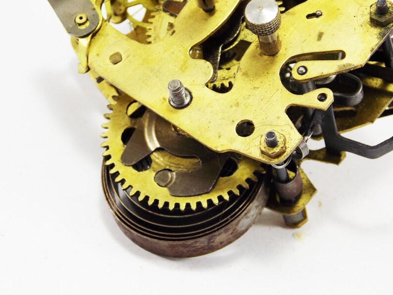 Movement Clock Repair Mechanism Clock Parts Clock Gears Brass Plate ...
