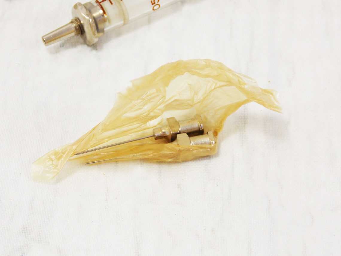 Syringe Needle Medical Injection Instrument Doctor Tools Glass | Etsy