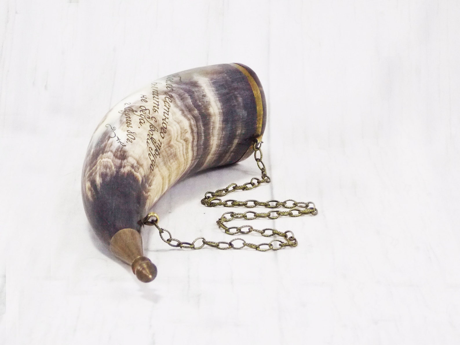 Viking Drinking Horn Ceremonial Cup Wall Decor Natural Dishes | Etsy