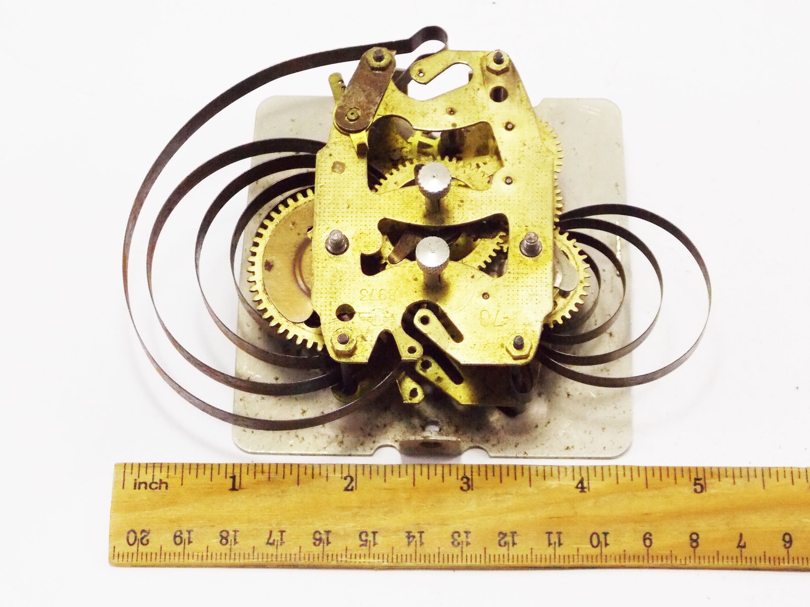 Clock Parts Clock Gears Brass Plate Mechanism Clock Repair Alarm Clock ...