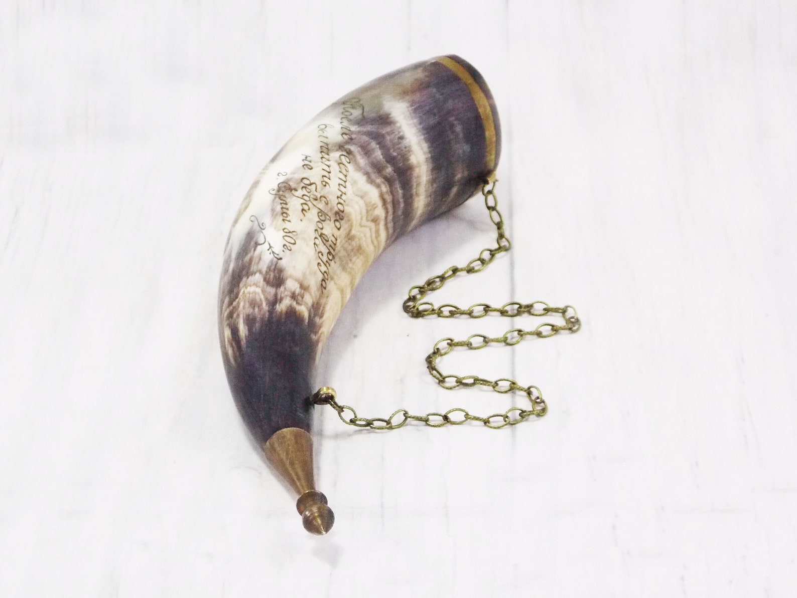 Viking Drinking Horn Ceremonial Cup Wall Decor Natural Dishes Wedding ...