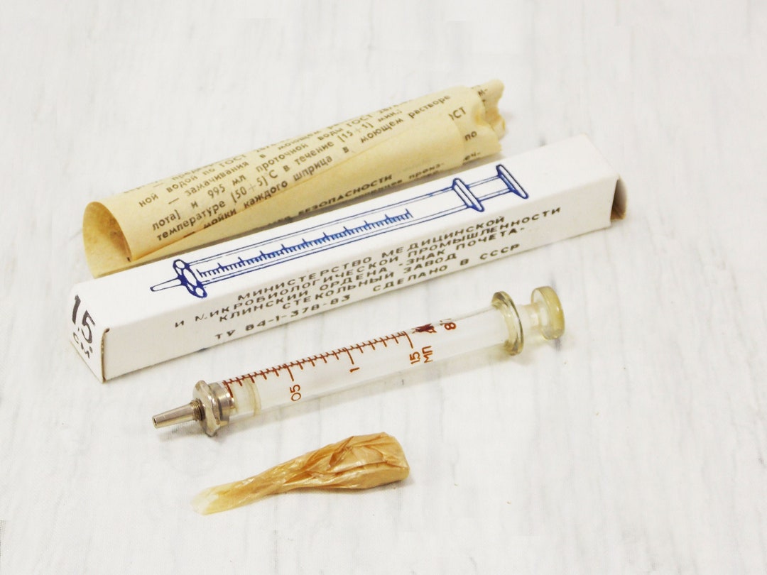 Syringe Needle Medical Injection Steampunk Glass Doctor Veterinary ...