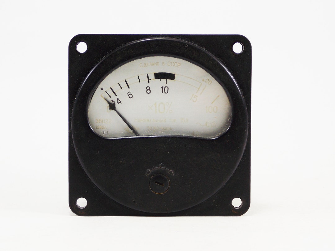 Ammeter Voltmeter Electronic Parts Steampunk Supplies Robot Parts Old ...