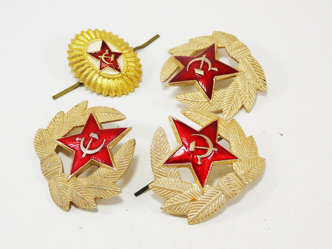 Military Cockades Star Red Army Military Badges Steampunk Decor Ussr ...