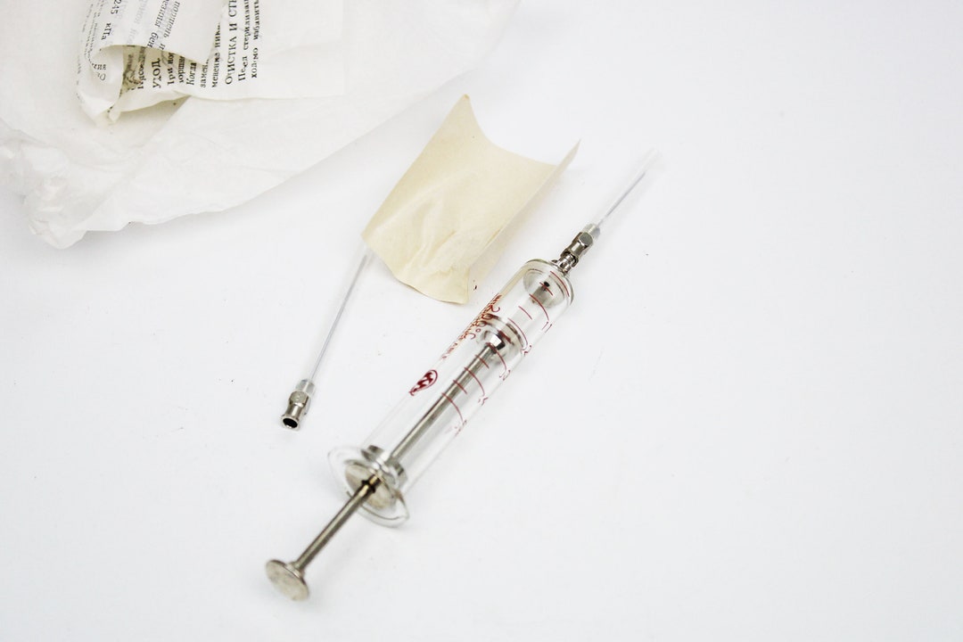 Medical Syringe Hospital Supplies Doctor Decor Old Medical Instrument ...