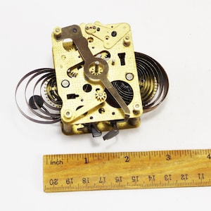 Clock Gears Brass Movement Clock Parts Mechanism Clock Repair Steampunk ...
