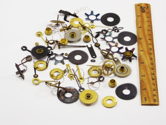 Clock gears brass mechanism clock repair movement clock parts | Etsy