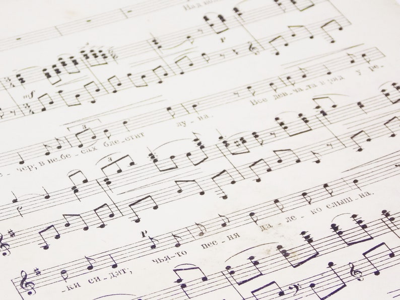 Music Sheets Musical Notes Paper Sheets Notes Paper Pack for | Etsy