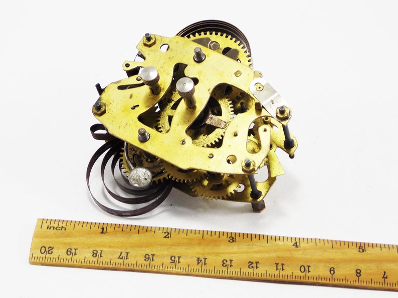Movement Clock Repair Mechanism Clock Parts Clock Gears Brass Plate ...