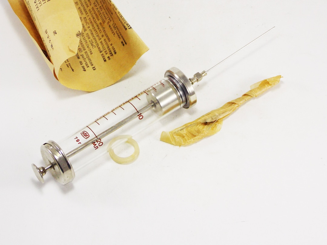Medical Syringe Injection Instrument Glass Syringe Hospital Tools Small ...