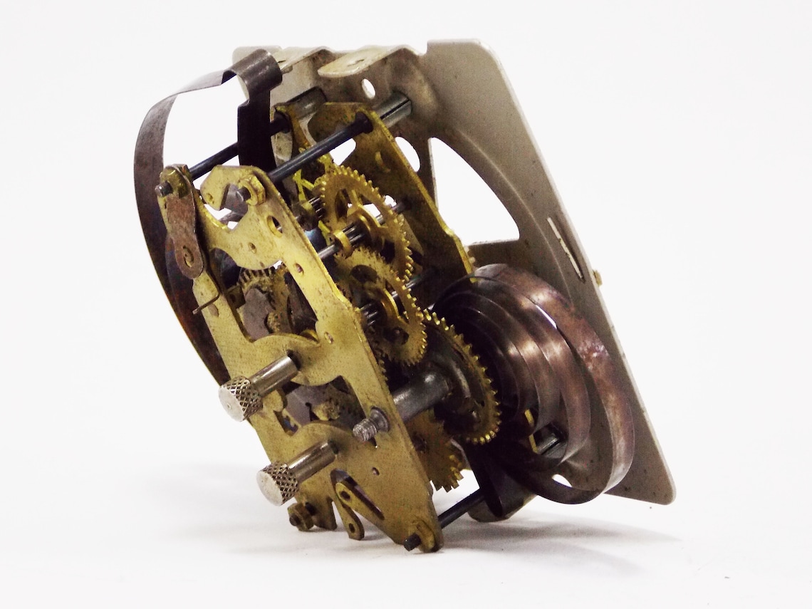 Clock parts clock gears brass plate mechanism clock repair | Etsy