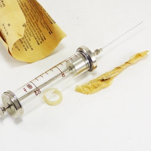 Glass Syringe Needle Medical Syringe Injection Instrument - Etsy