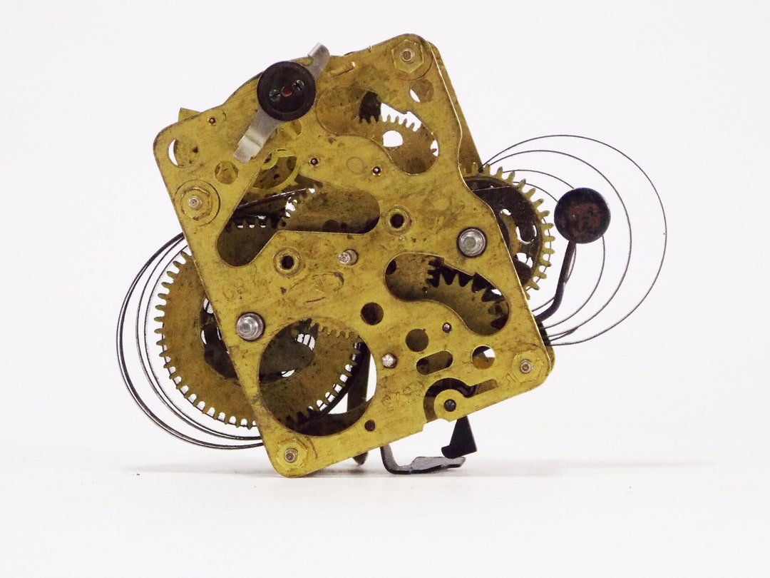 Clock Gears Brass Movement Clock Parts Mechanism Clock Repair Steampunk ...