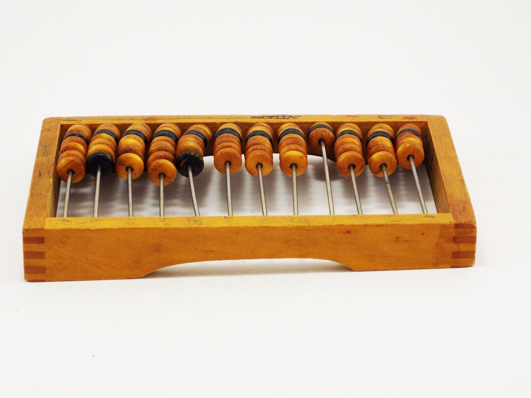 Wooden Abacus Old School Computer Educational Toy Wood Primitive ...