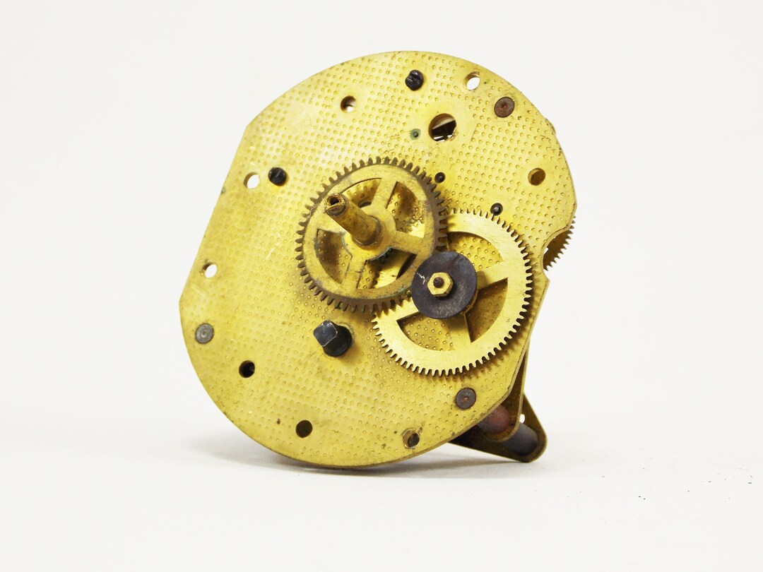 Brass Clock Parts Mechanism Steampunk Brass Clock 75 Mm Springs Balance ...