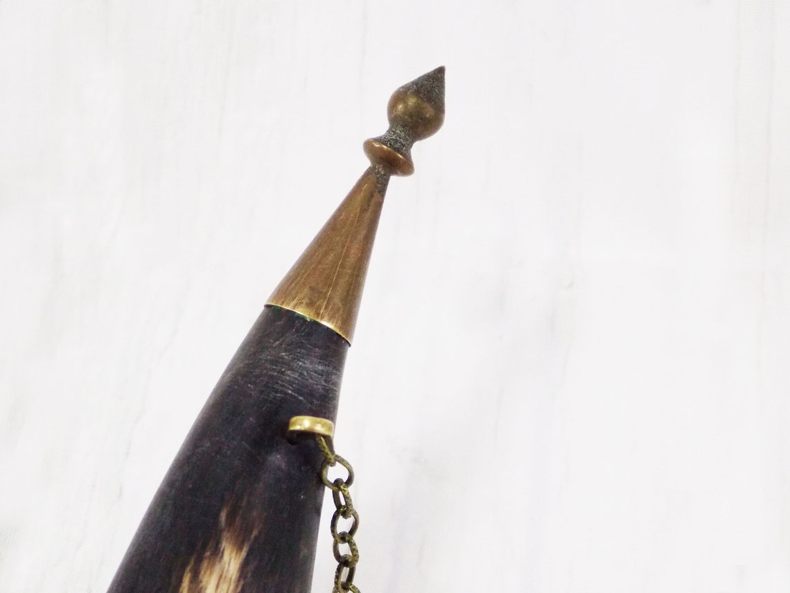 Viking drinking horn ceremonial cup wall decor natural dishes | Etsy