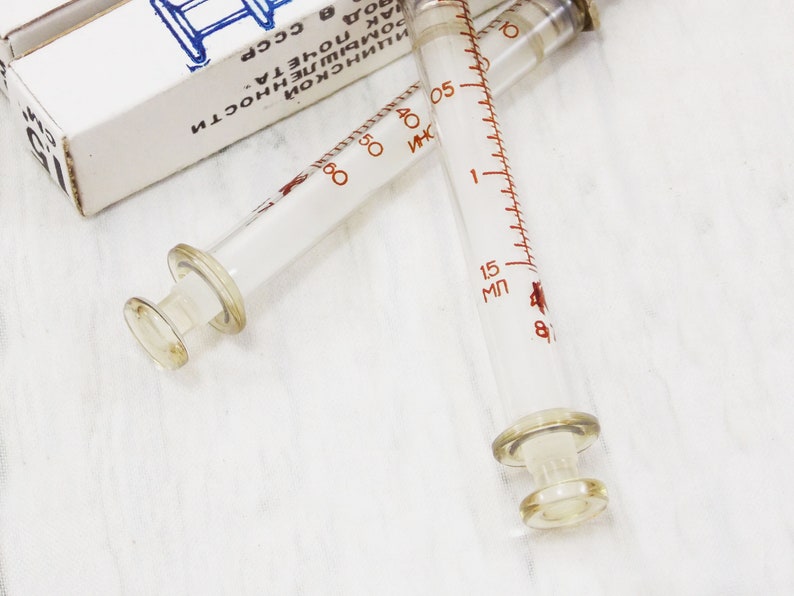 Antique Medical Glass Syringe Medical Injection Instrument | Etsy