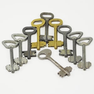 Iron Keys Skeleton Keys Door Primitive Keys Steampunk Parts Industrial ...