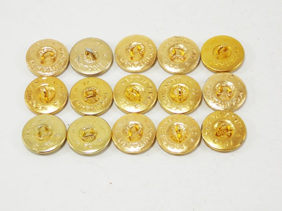Militaria unique buttons military buttons army golden buttons red army ...