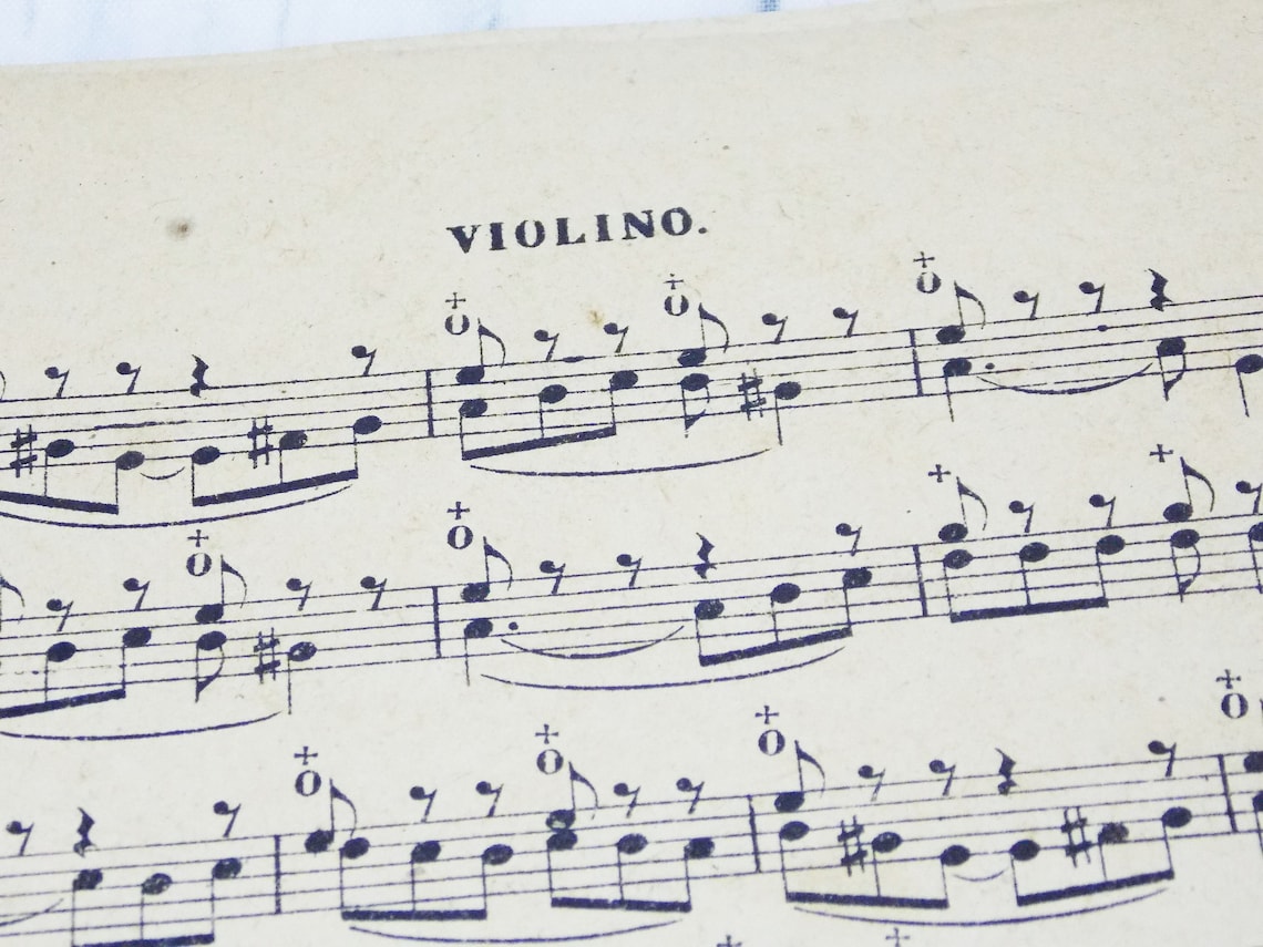 Musical notes paper music sheets books music lovers piano | Etsy