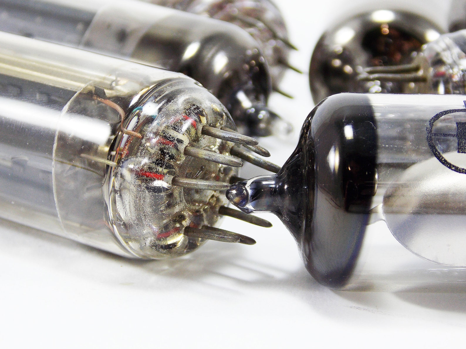 Glass Lamp Radio Parts Vacuum Tubes Electronic Number Found Art Mixed ...