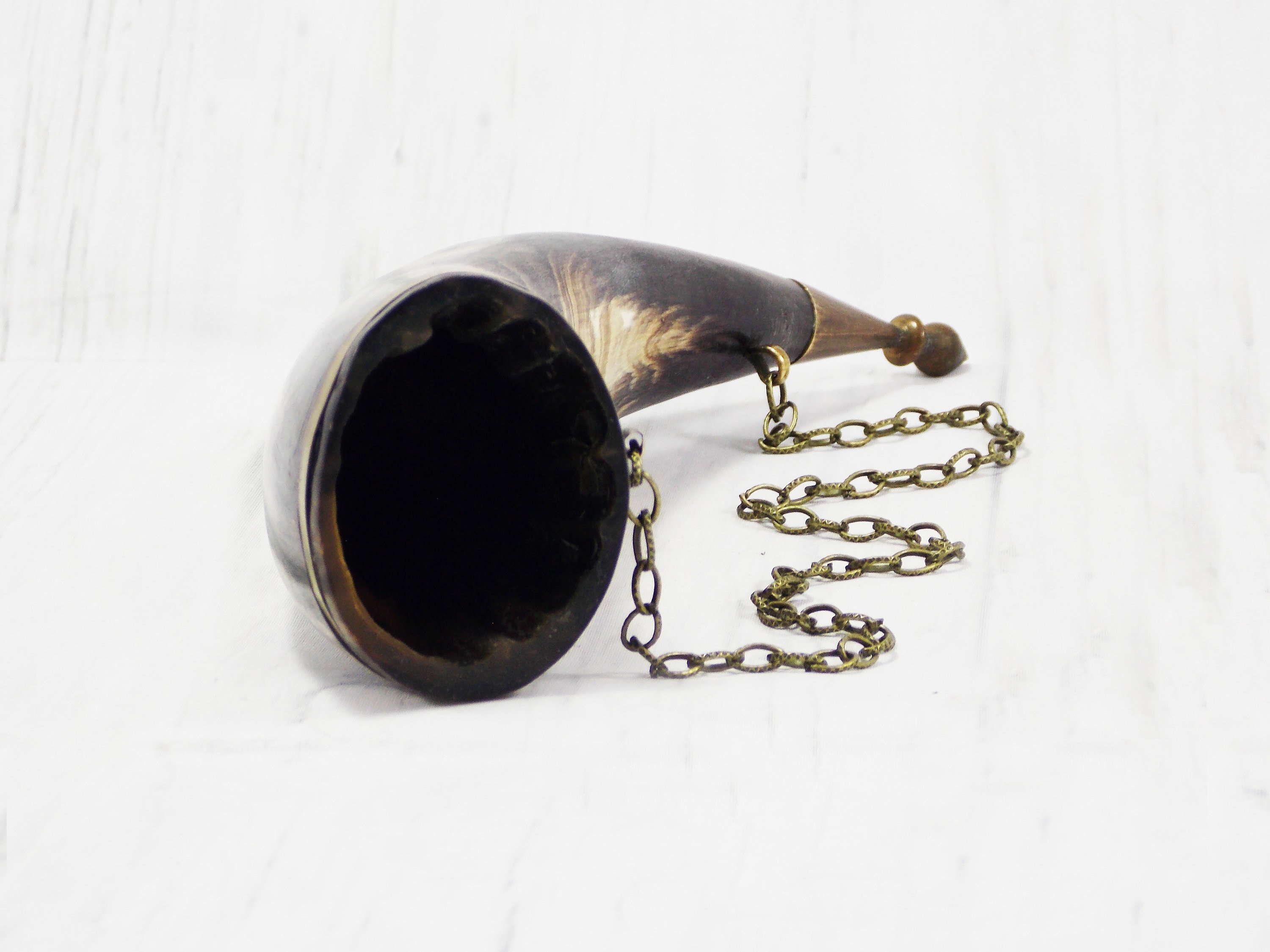 Viking drinking horn ceremonial cup wall decor natural dishes | Etsy