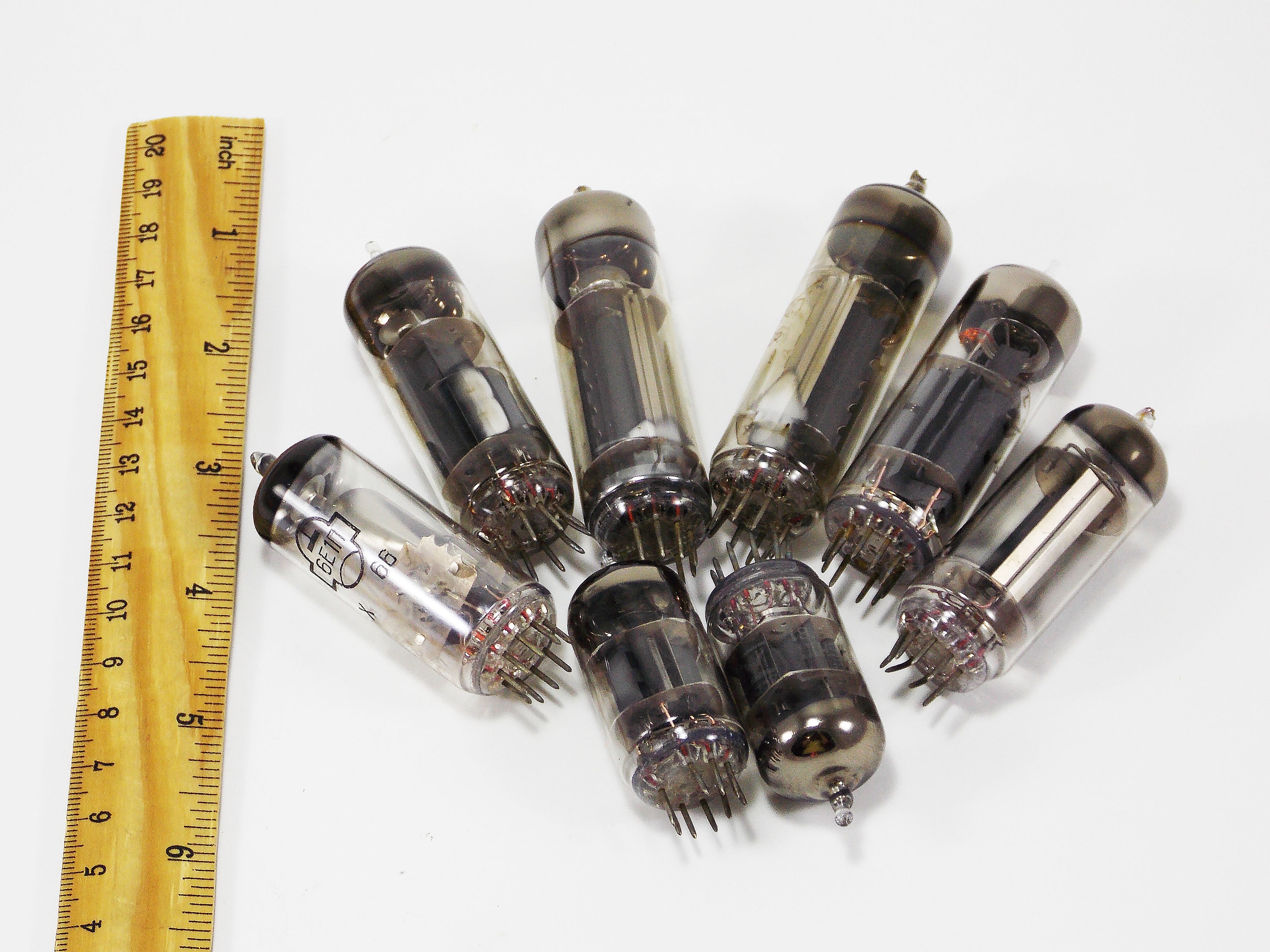 Glass Lamp Radio Parts Vacuum Tubes Electronic Number Found Art Mixed ...