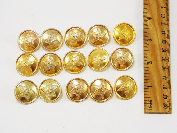 Militaria unique buttons military buttons army golden buttons red army ...