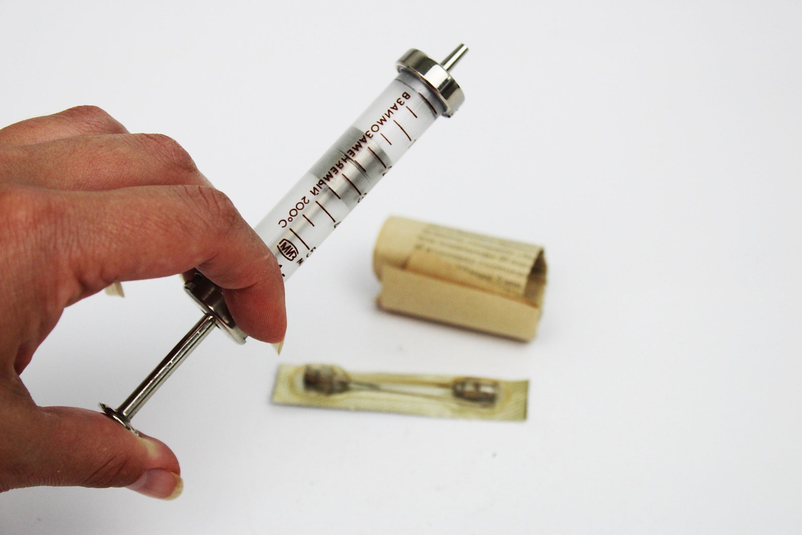 Medical Syringe Pen Metal Needle Syringe Glass Tubes Medical | Etsy