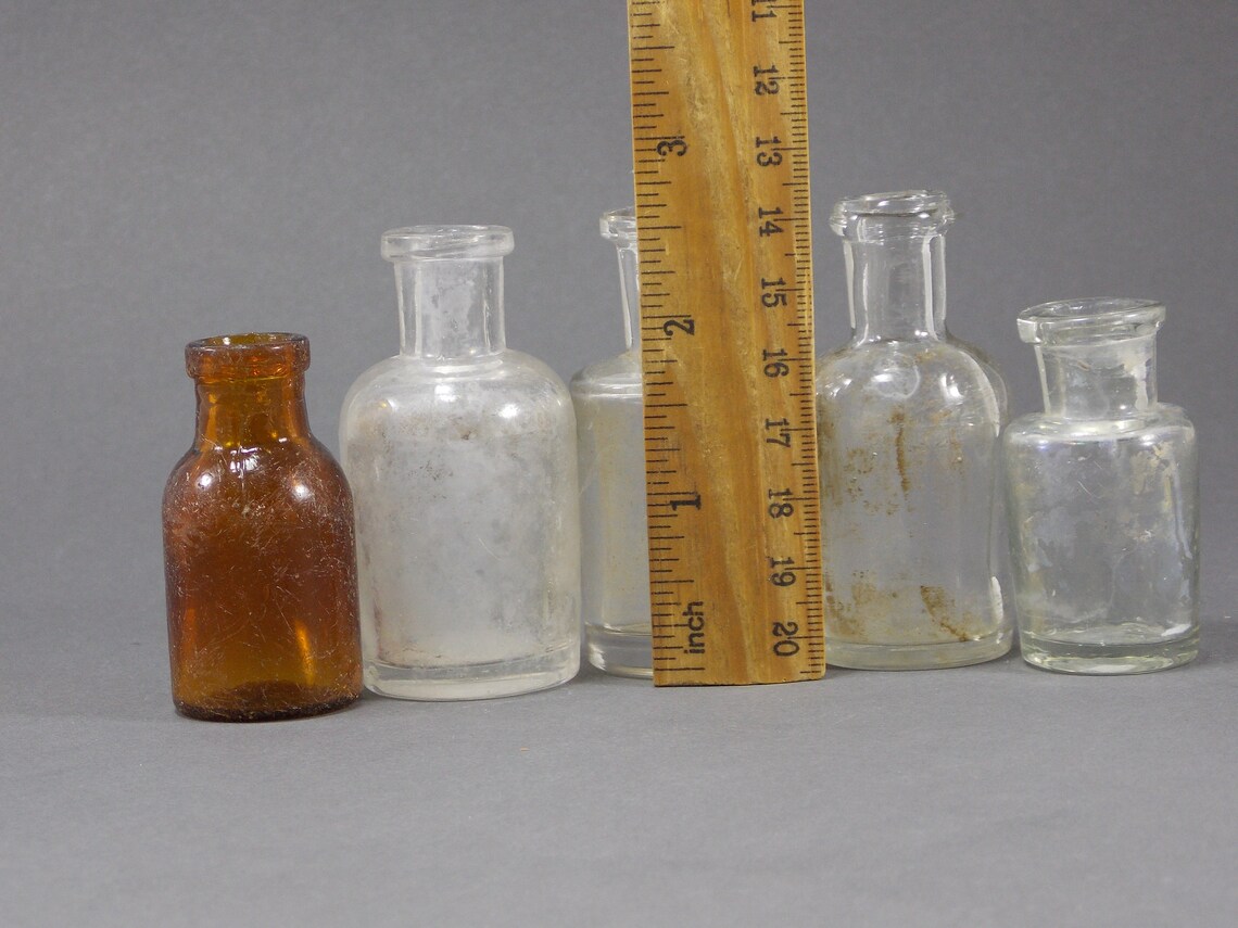 Glass Jars Medical Bottles Laboratory Tools Hospital Supply Antique ...