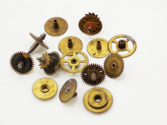 Brass Gears Clock Parts Mechanism Clock Balance Steampunk | Etsy