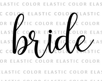 Bride svg bride word art cut file and printable png bride | Etsy